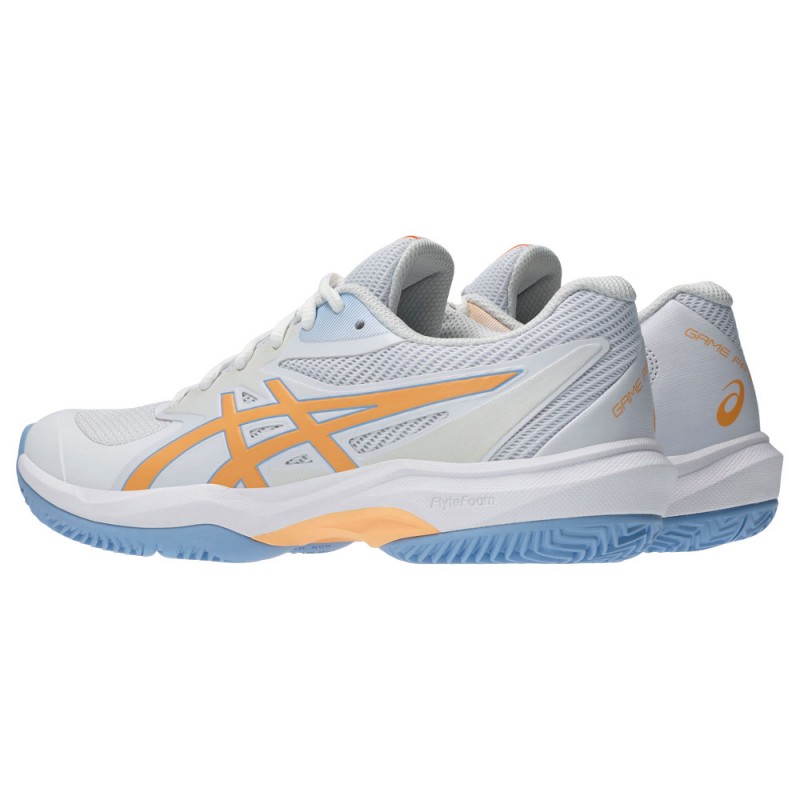 Asics Game FF Padel White and Orange 2025 | Lightness and Comfort ...