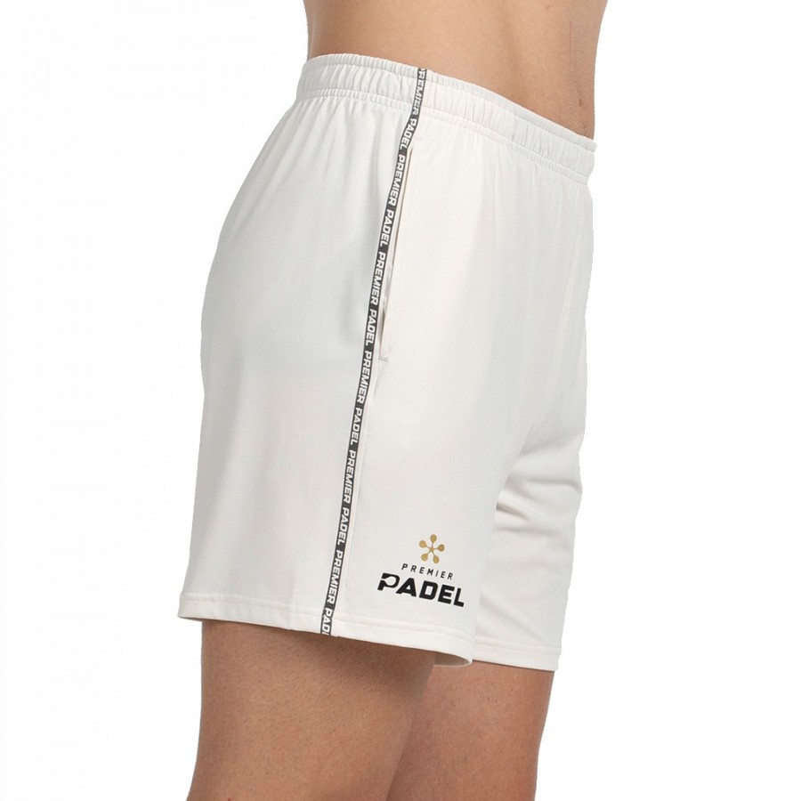 Short Bullpadel Preux off-white white - Zona de Padel