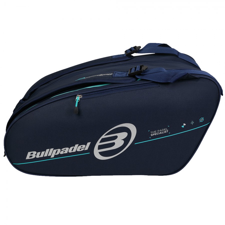 Padel Bag Bullpadel BPP26015 Tour in navy blue with silver details ...