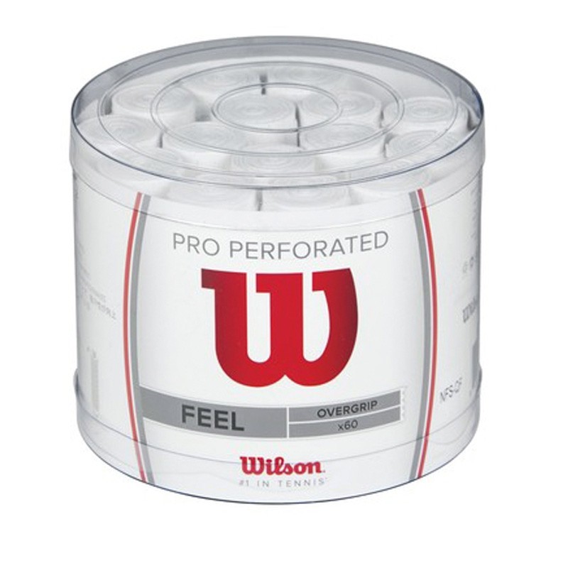 Box 60 Wilson Feel White Overgrips - maximum grip in the hand - Zona de ...